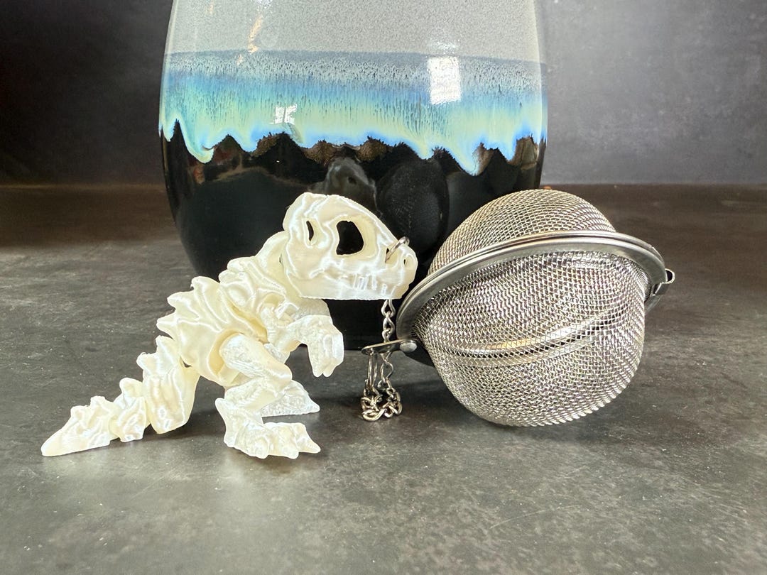Skeleton T. Rex Dinosaur 3D Tea Buddy Loose Leaf Tea Infuser - Etsy