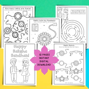 Raksha Bandhan Coloring Pages Raksha Bandhan Kids Activity Raksha ...