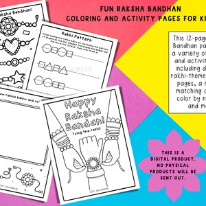 Raksha Bandhan Coloring Pages Raksha Bandhan Kids Activity Raksha ...