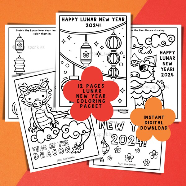 Dragon Coloring Pages Printable - Etsy