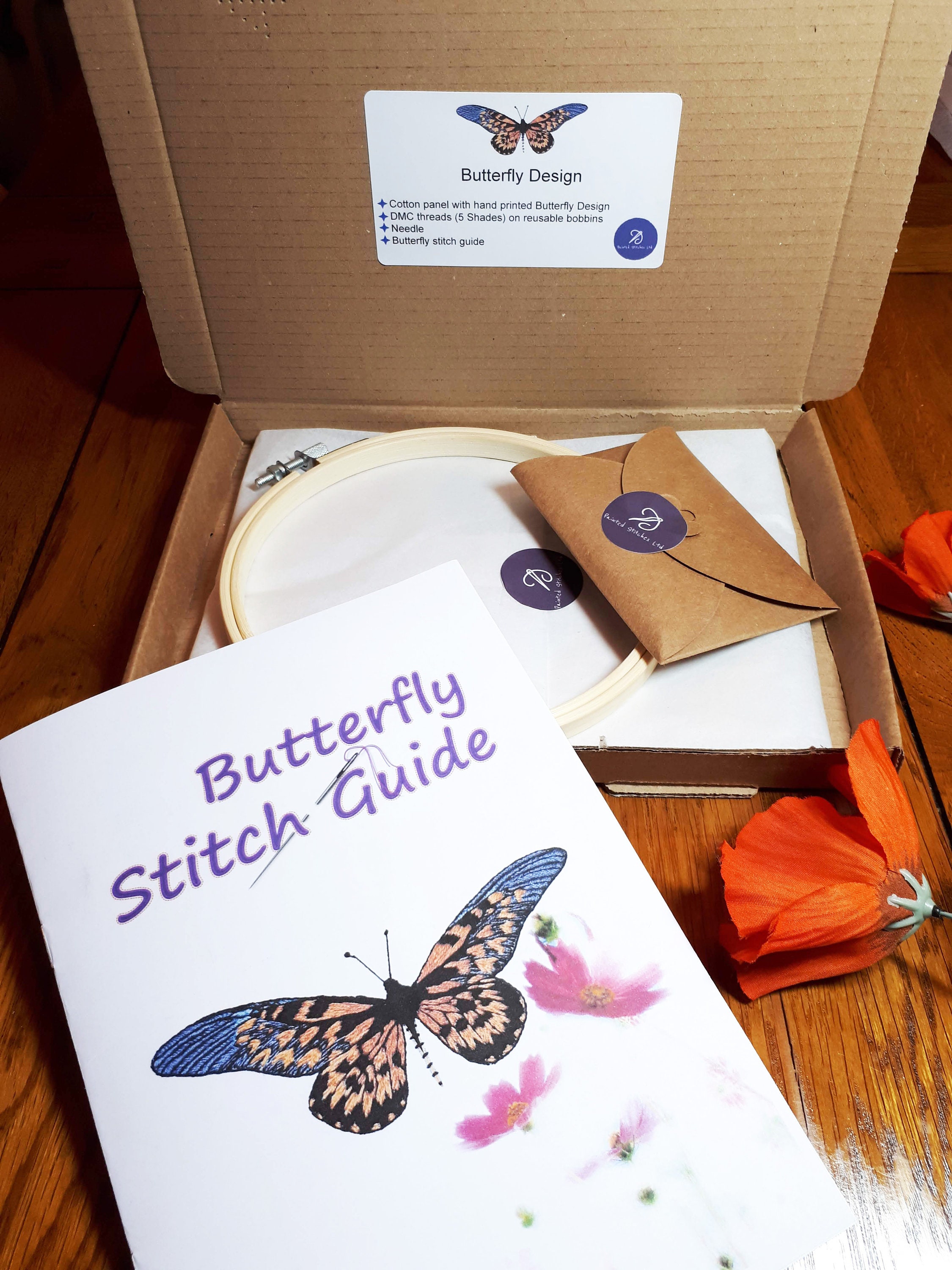 Butterfly Embroidery Kit - Etsy