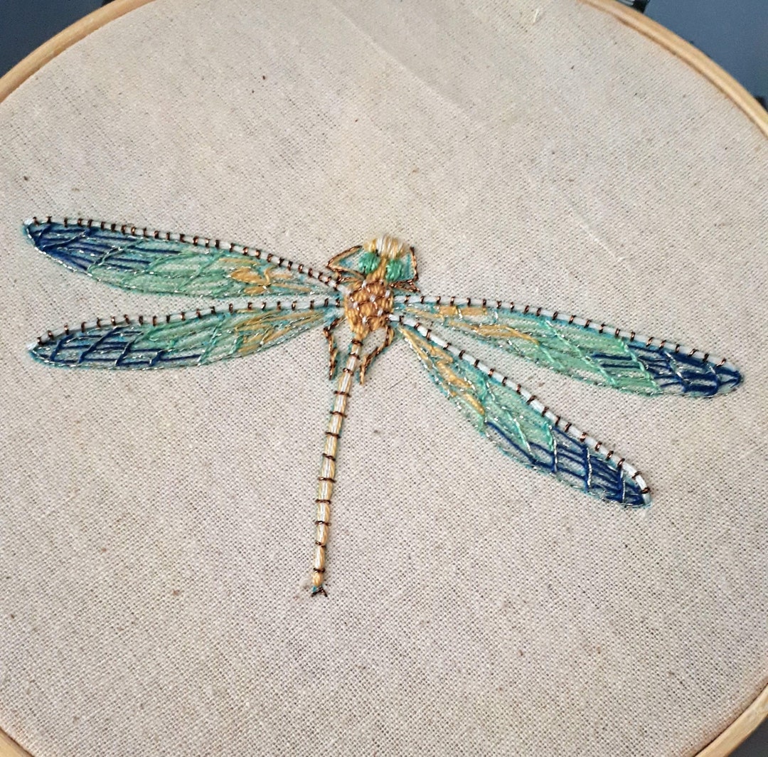 Dragonfly Embroidery Kit - Etsy
