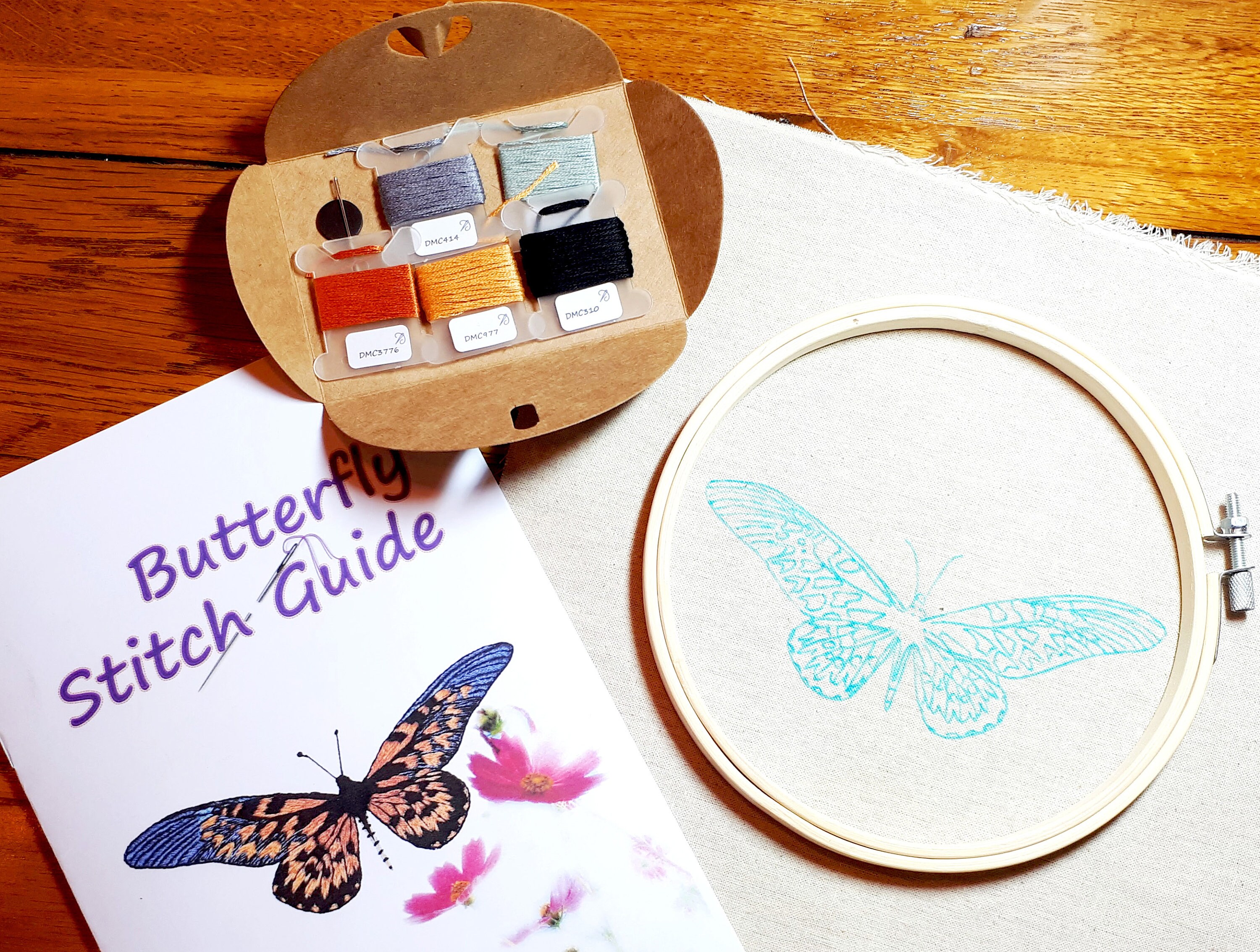 Butterfly Embroidery Kit - Etsy