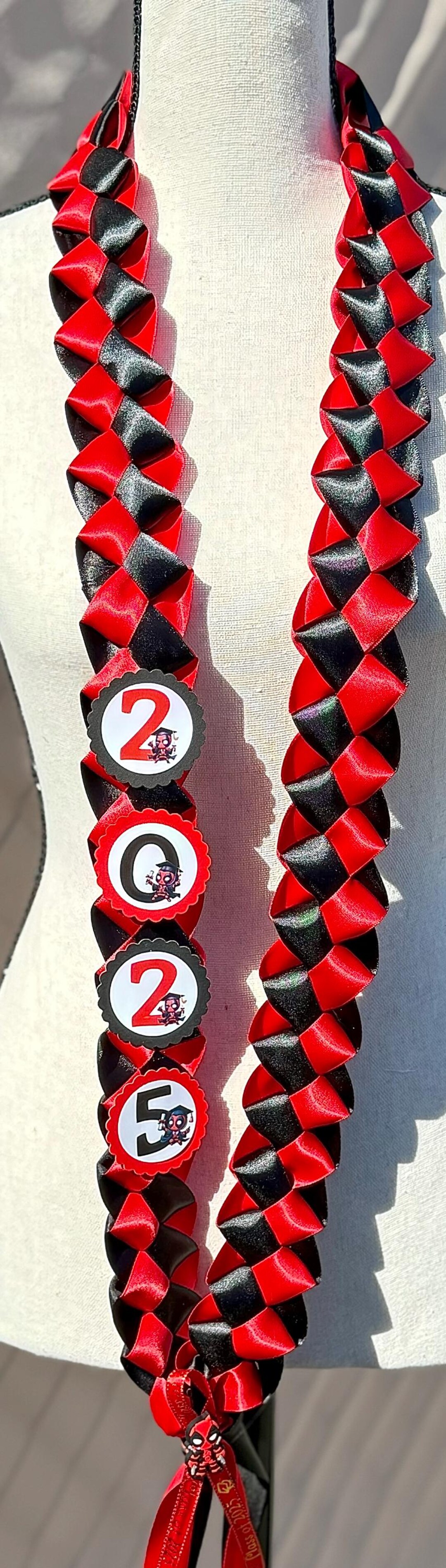 2025 Deadpool Red/black Graduation Leis - Etsy