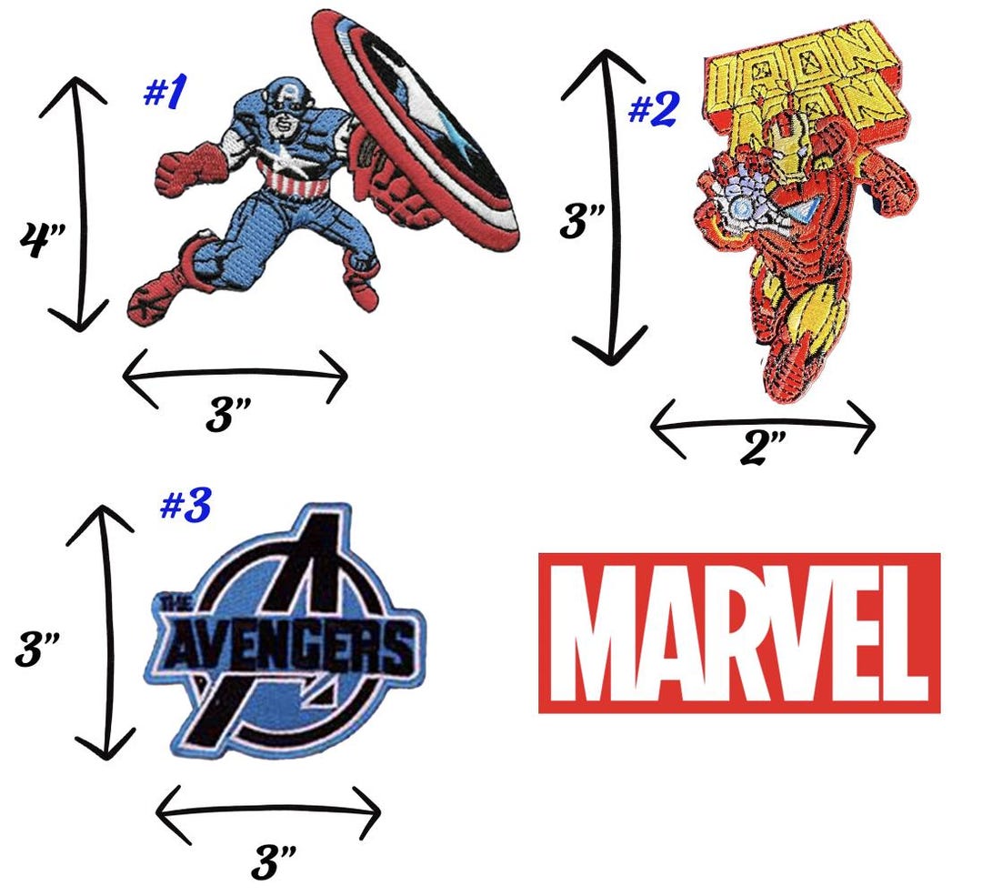 Marvel Patches - Etsy
