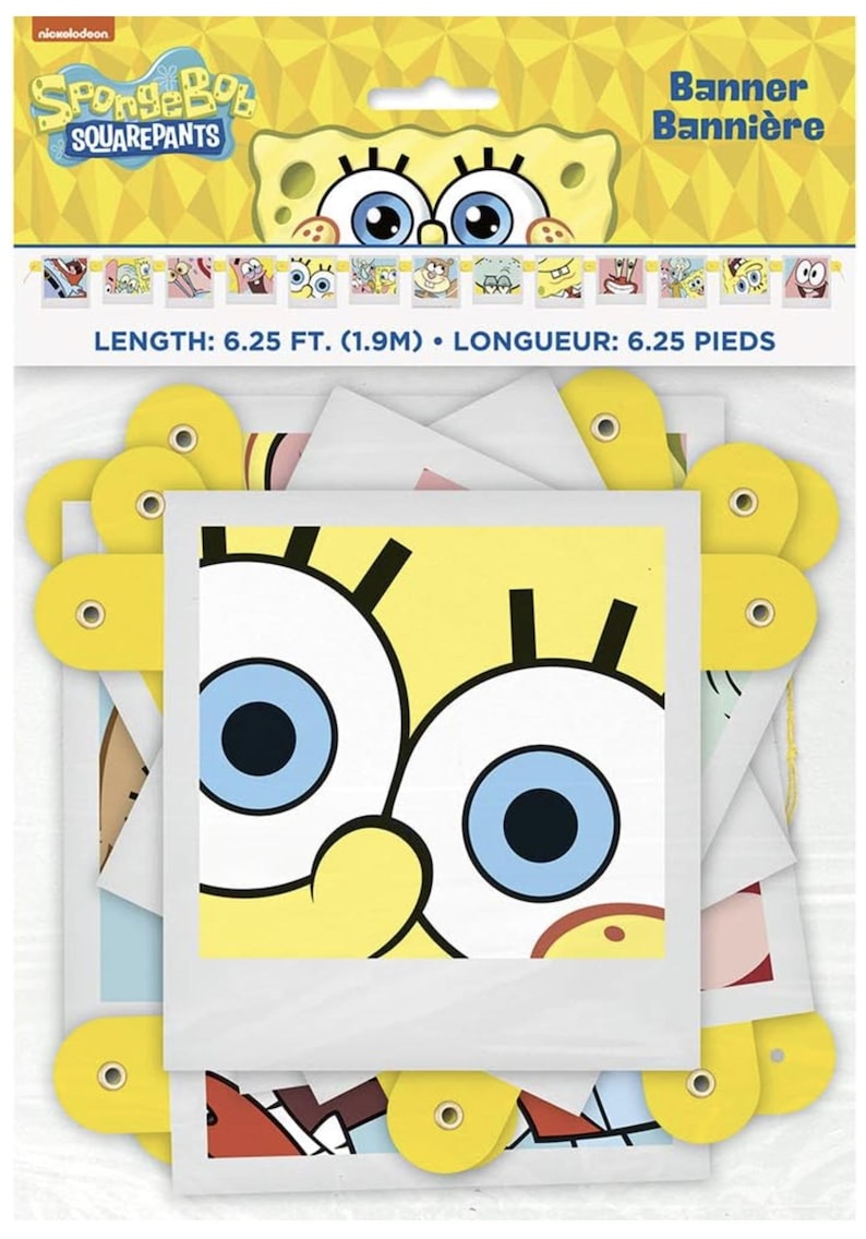 Spongebob Squarepants Jointed Banner (1 Pc) - Etsy