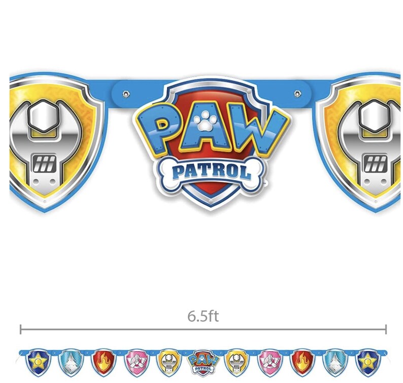 Paw Patrol Large Jointed Banner (1 Pc.) - Etsy