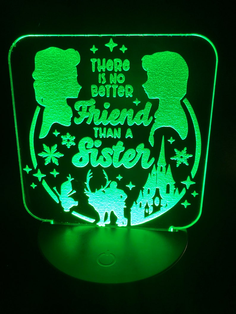 Frozen Night Light Frozen 2 LED Night Light Anna and Elsa | Etsy