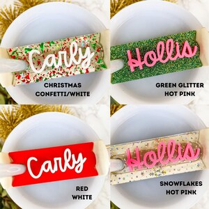 Custom Stanley H2.0 Name Tag 30 or 40 Oz - Glitter Name Topper ...