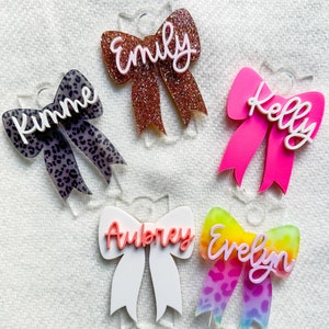Personalized Bow Name Plate Tag: Stanley Tumbler Accessory - Etsy