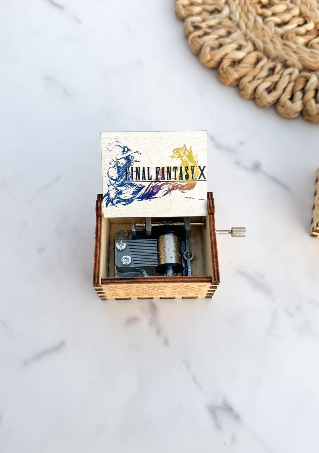 Wooden Final Fantasy X Music Box Crank Melody Collectible - Etsy