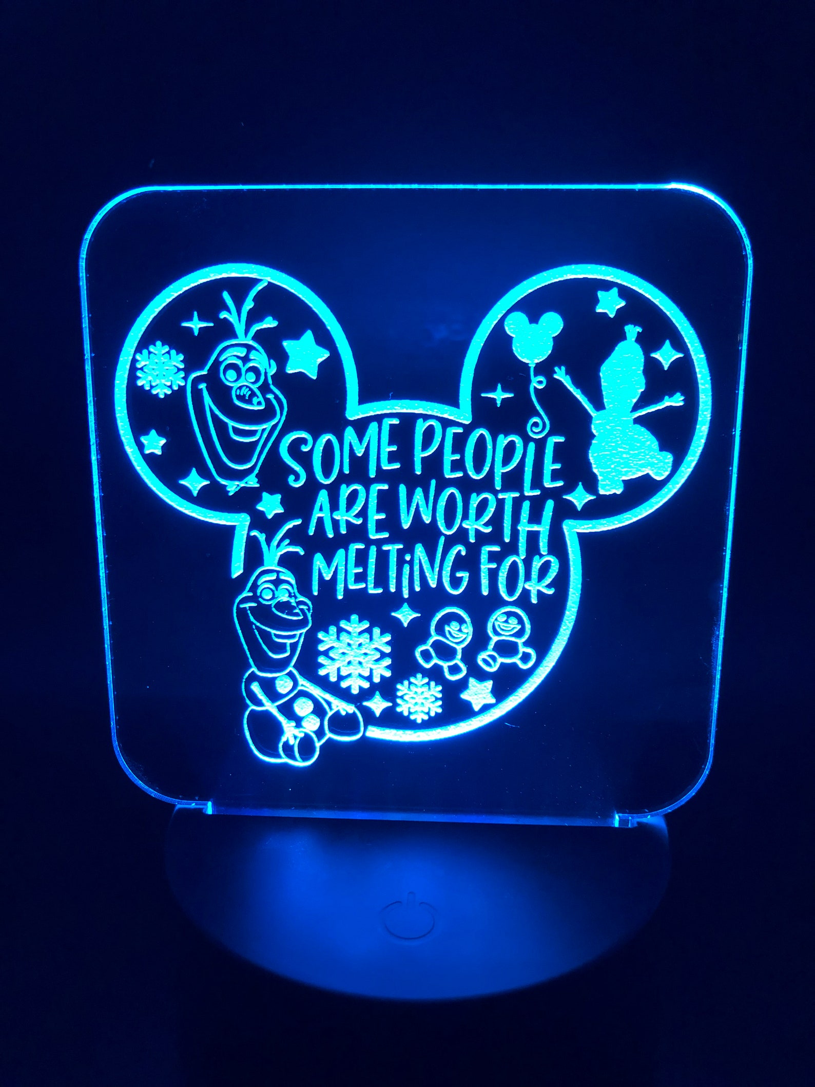 Frozen Inspired Custom Lamp Frozen Night Light Frozen Room | Etsy