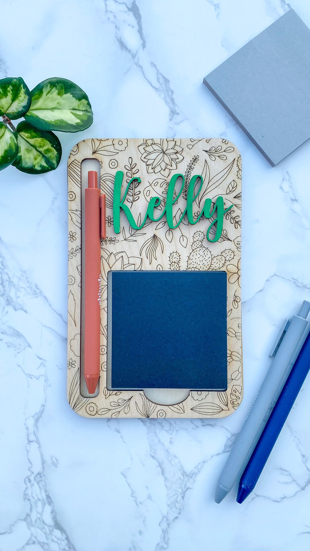 Custom Sticky Note Holder - Mothers Day Gift - Friends Gift Idea ...