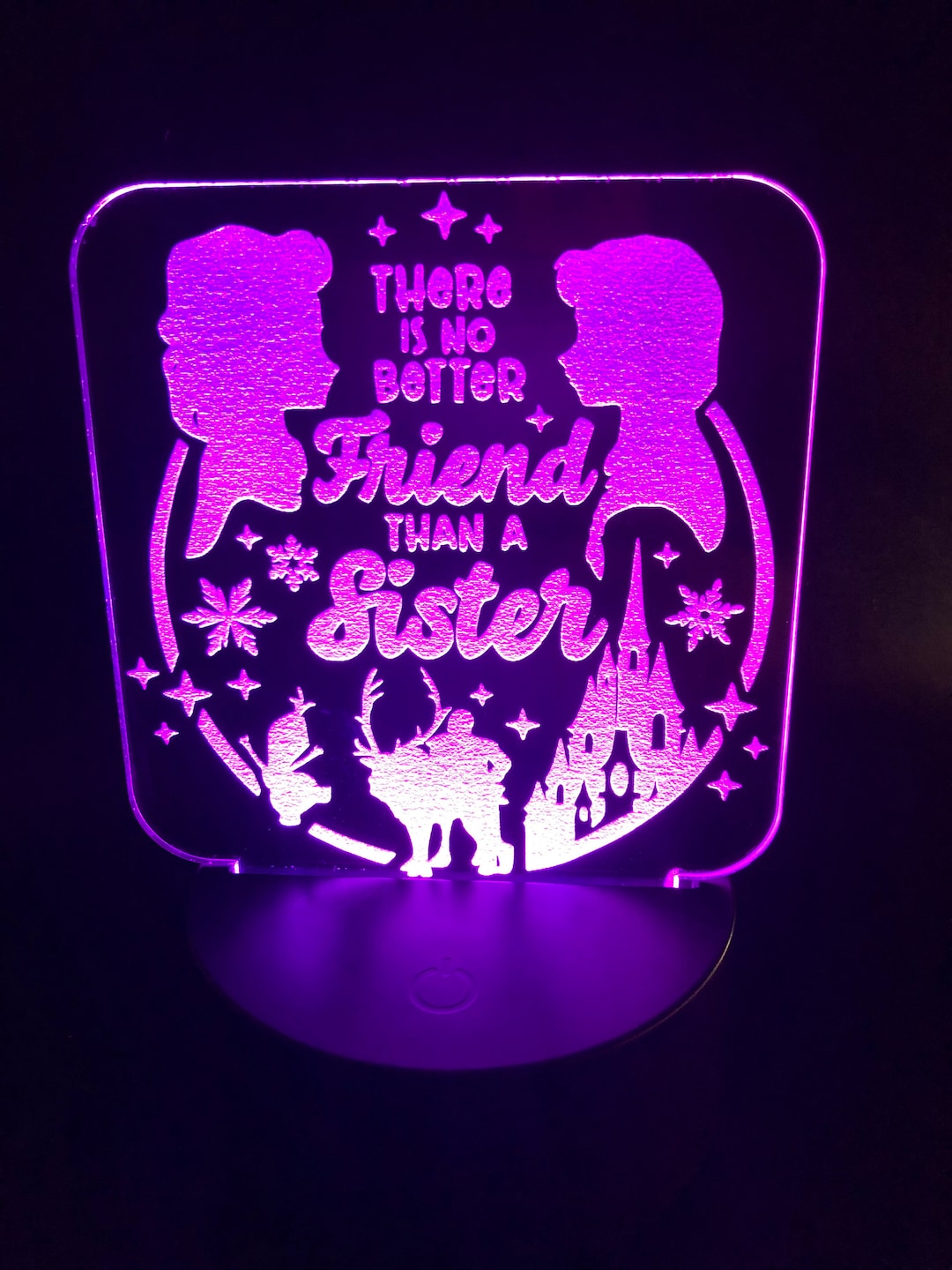Frozen Night Light - Frozen 2 LED Night Light - Anna and Elsa Sisters ...