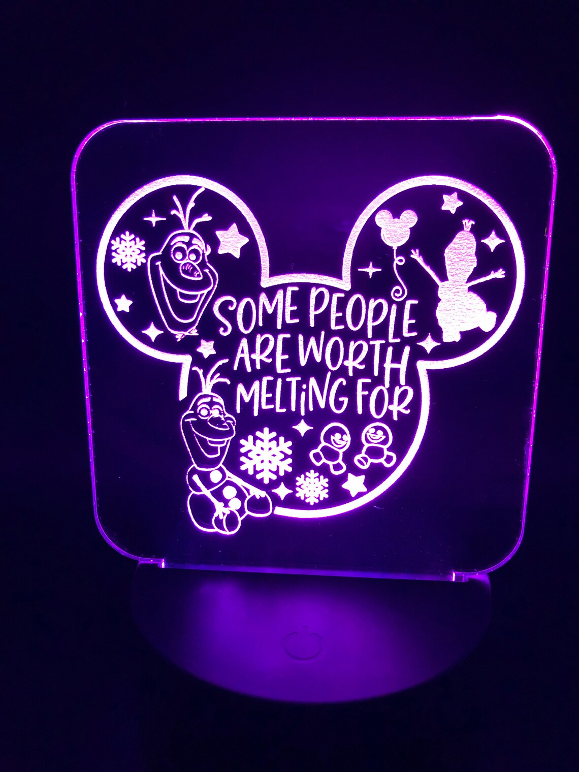 Frozen Inspired Custom Lamp Frozen Night Light Frozen Room | Etsy