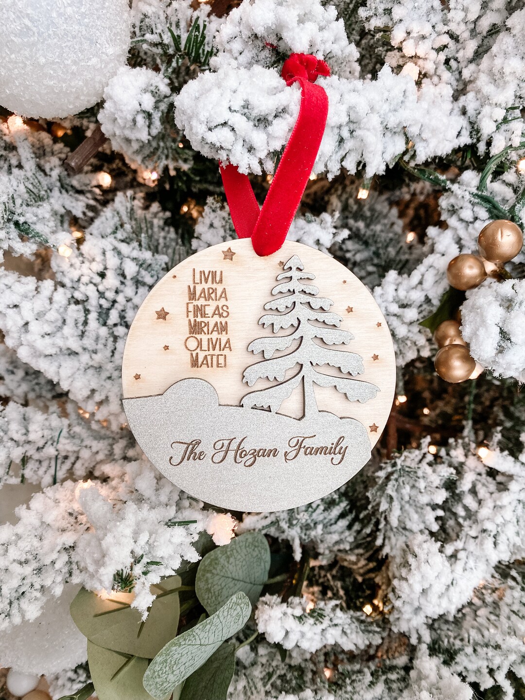 Personalized Family Ornament - Our Family/children Christmas Ornament ...