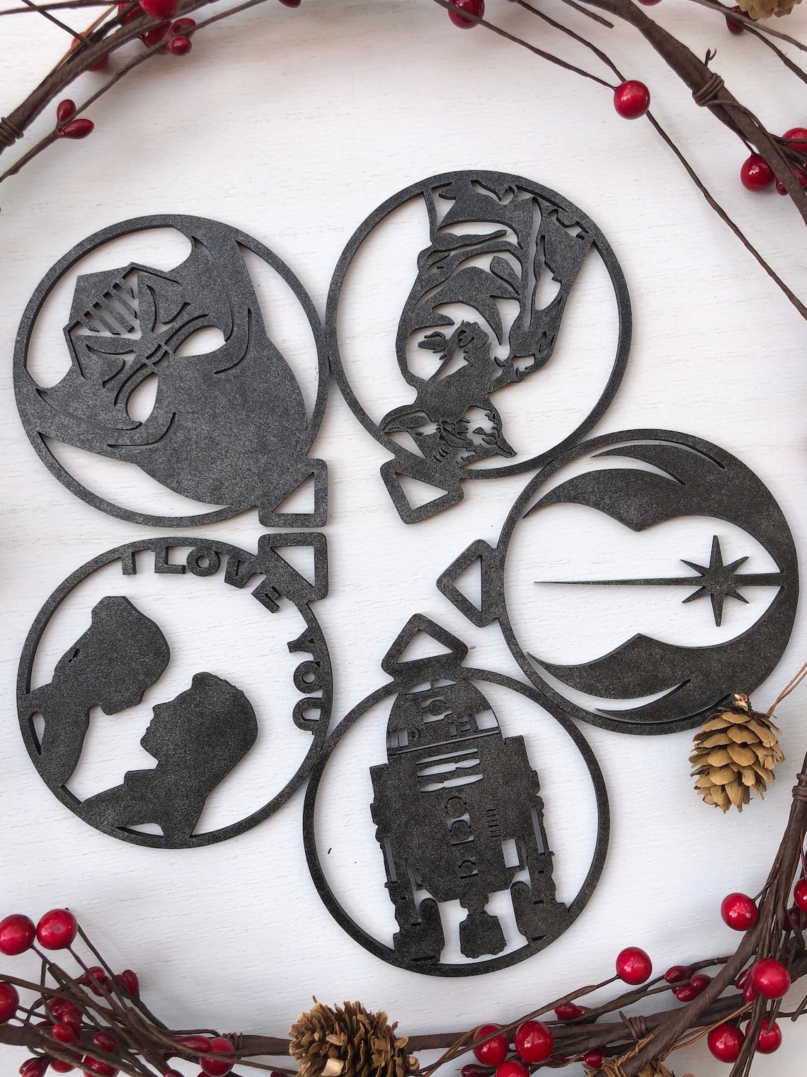 Star Wars Christmas Ornament Set Star Wars gift set | Etsy