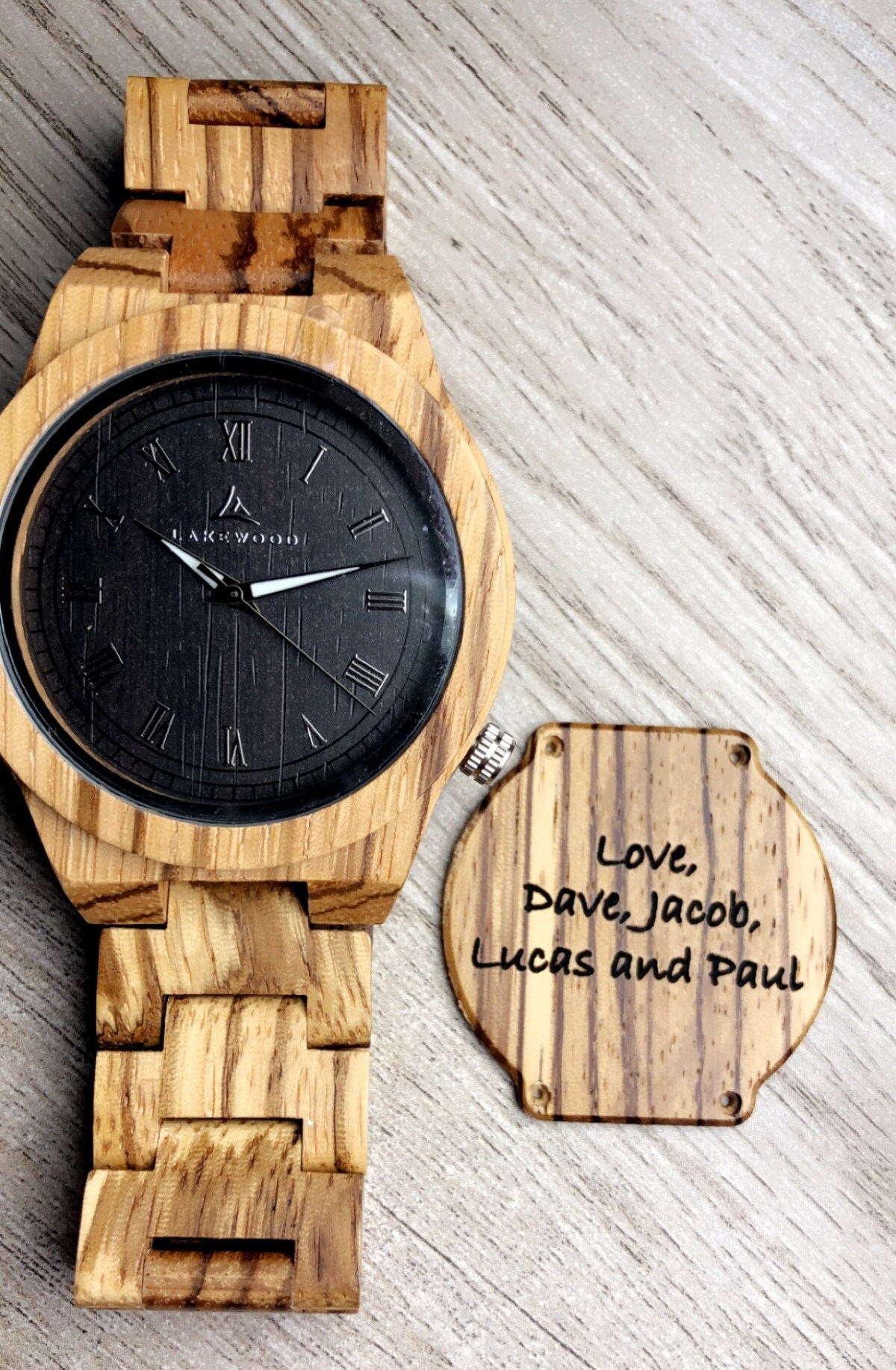 Personalized Gift for Him, Mens Watch, Wood Watch, Personalized Gift ...