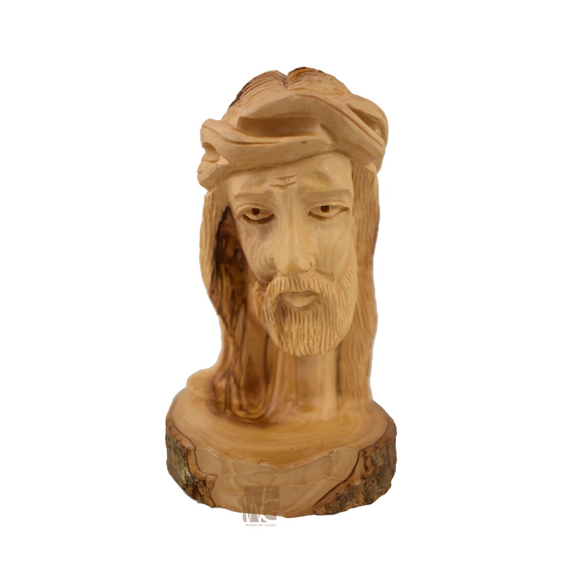 JESUS FACE 100% CARVED Statue Made in Jerusalem From Olive | Etsy
