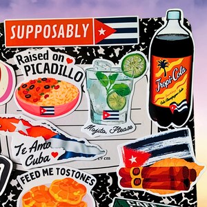 Cuban Themed Decals Pack of 13 Waterproof Stickers Handmade in the USA ...