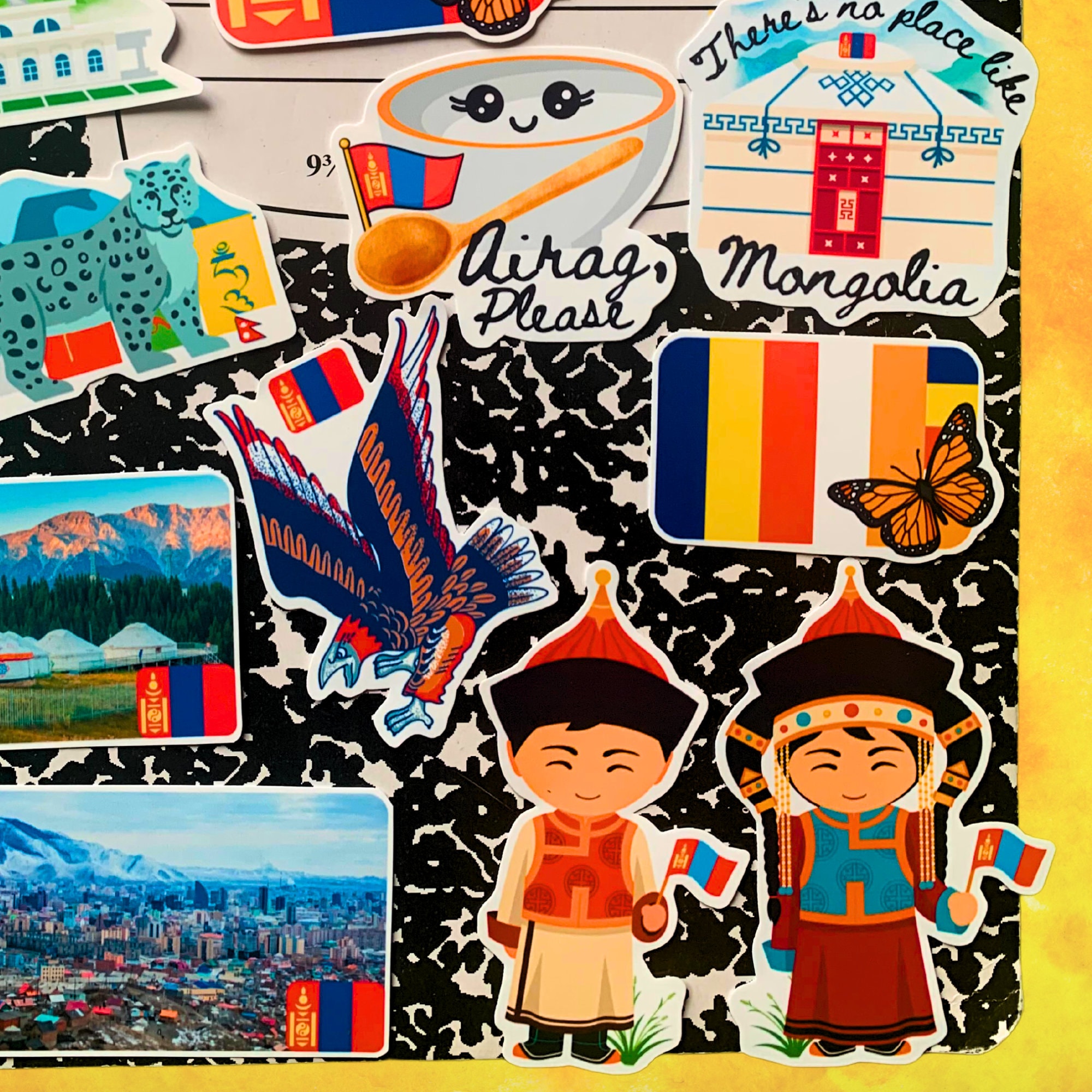 Mongolia Theme Decals Set of 15 Waterproof Stickers - Etsy