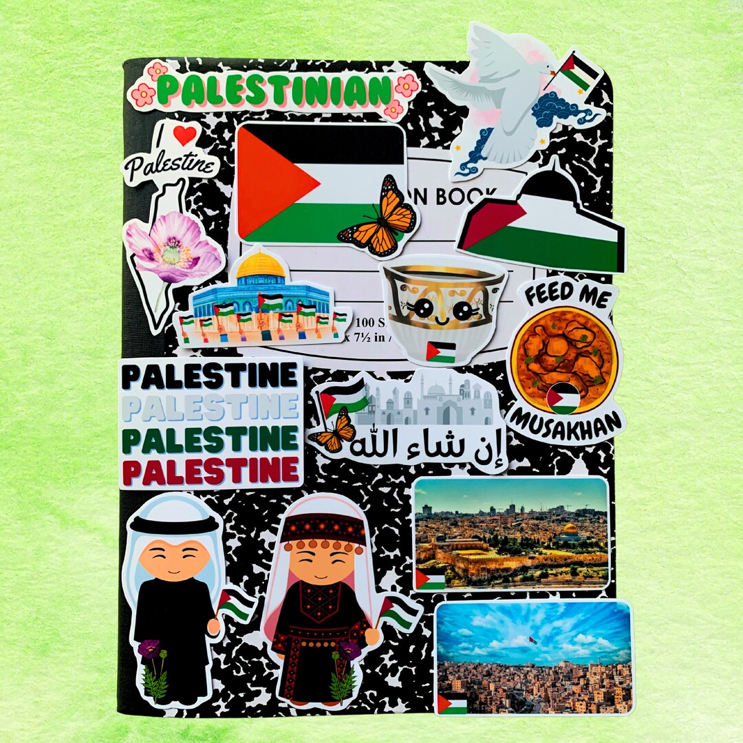 Palestine Theme Decals Set of 14 Waterproof Stickers - Etsy