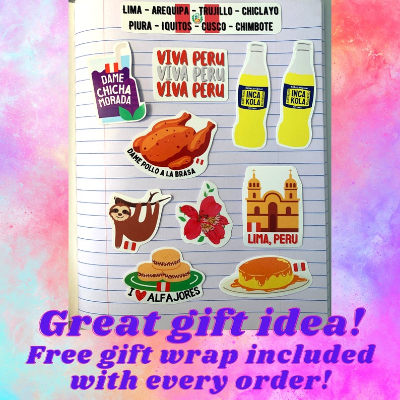 Peru Themed Decals Waterproof Stickers Pack of 20 Peruvian - Etsy