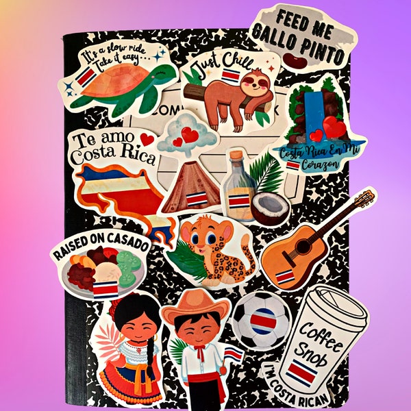 Waterproof Costa Rica Sticker - Etsy
