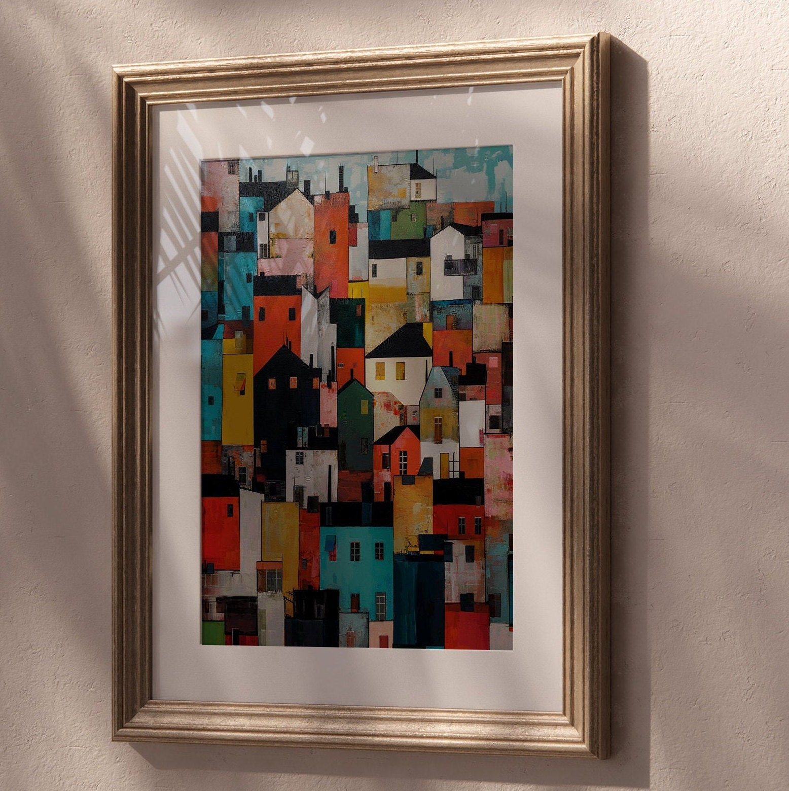 Abstract Irish Town Digital Art Print Mixed Media - Etsy