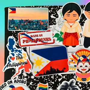 Philippines Theme Decals Set of 14 Waterproof Stickers Manila City ...