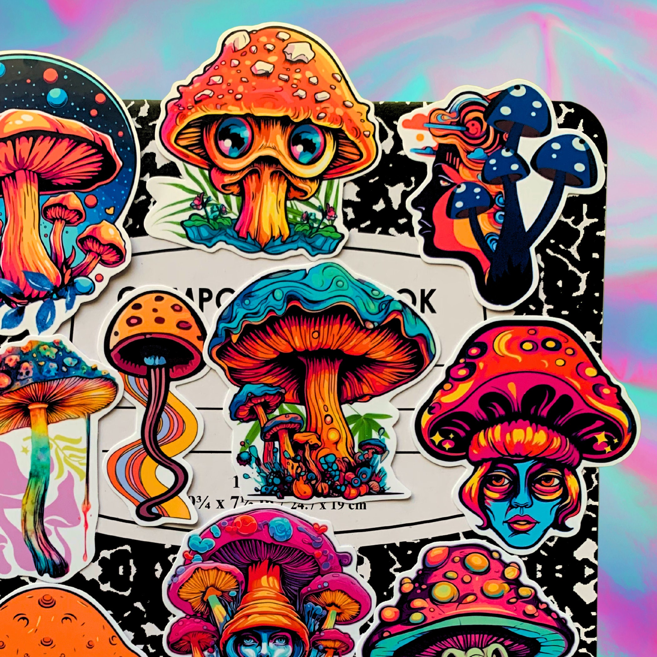 Mushroom Theme Decals Set of 13 Waterproof Stickers Mushroom - Etsy