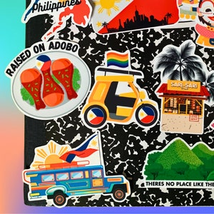 Philippines Theme Decals Set of 14 Waterproof Stickers Manila City ...