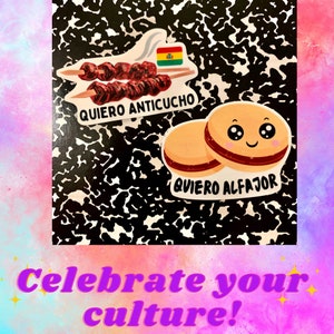 Bolivia Theme Decals Waterproof Sticker Pack of 15 Bolivian Art, Funny ...