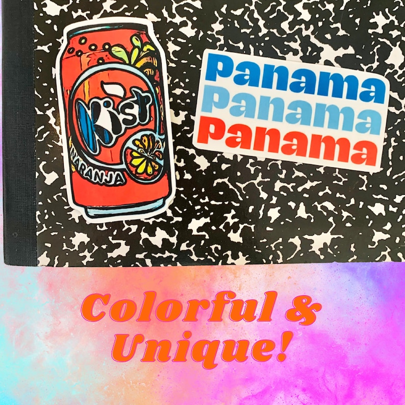 Panama Decals Waterproof Sticker Pack of 12 - Etsy