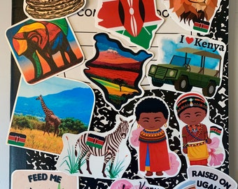 Kenya Stickers - Etsy