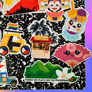 Philippines Theme Decals Set of 14 Waterproof Stickers Manila City ...