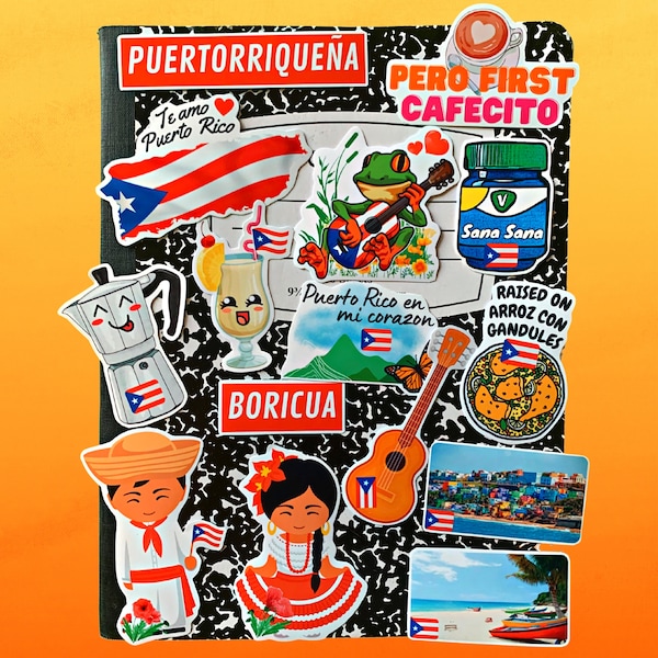 Waterproof Puerto Rico Stickers - Etsy