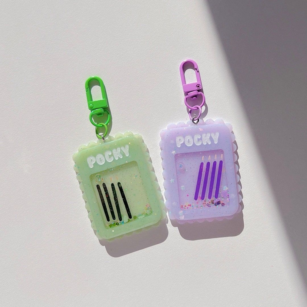 Sweet Pocky Resin Shaker Keychain - Etsy