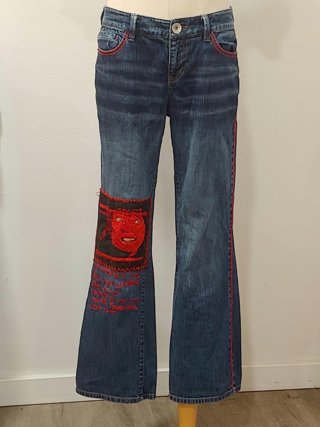 Fiona Apple when the Pawn Patched Jeans - Etsy