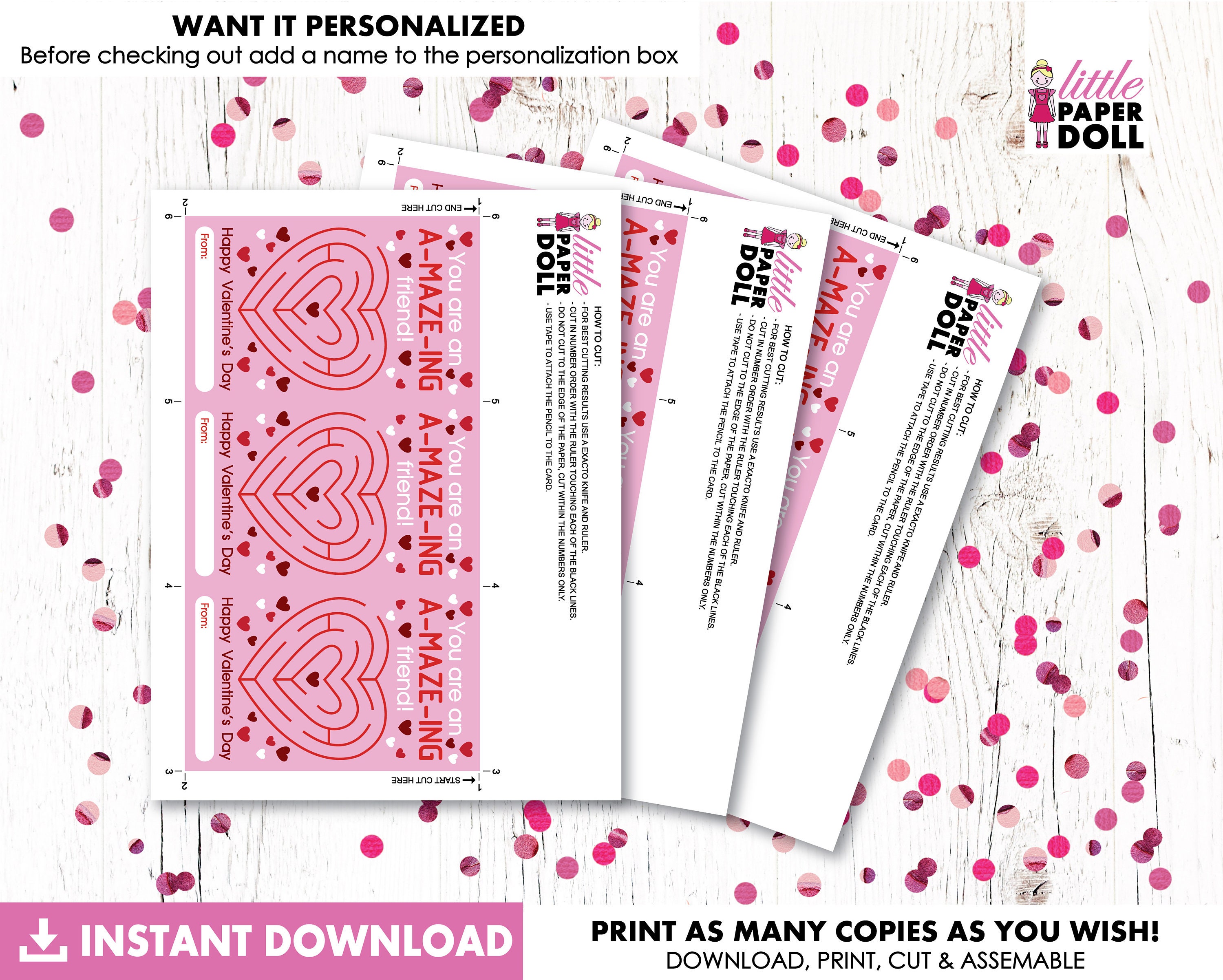 You Are A-maze-ing Friend INSTANT DOWNLOAD Printable - Etsy