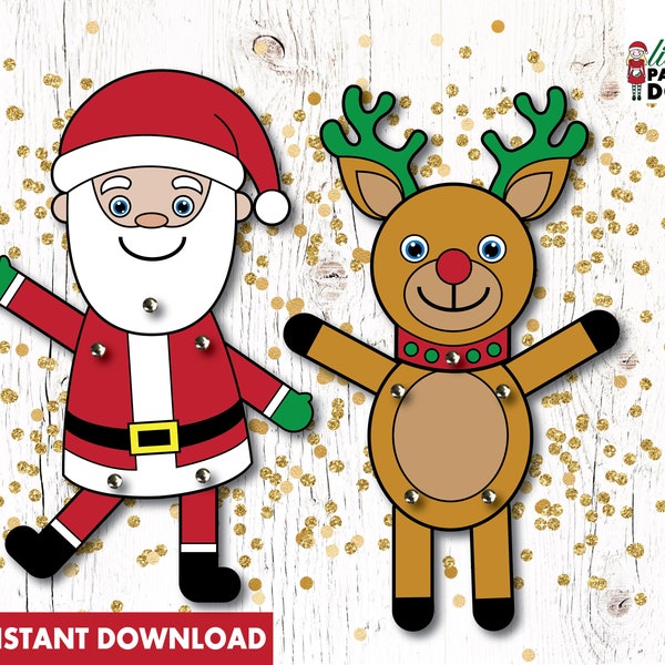 Christmas Paper Puppet - Etsy