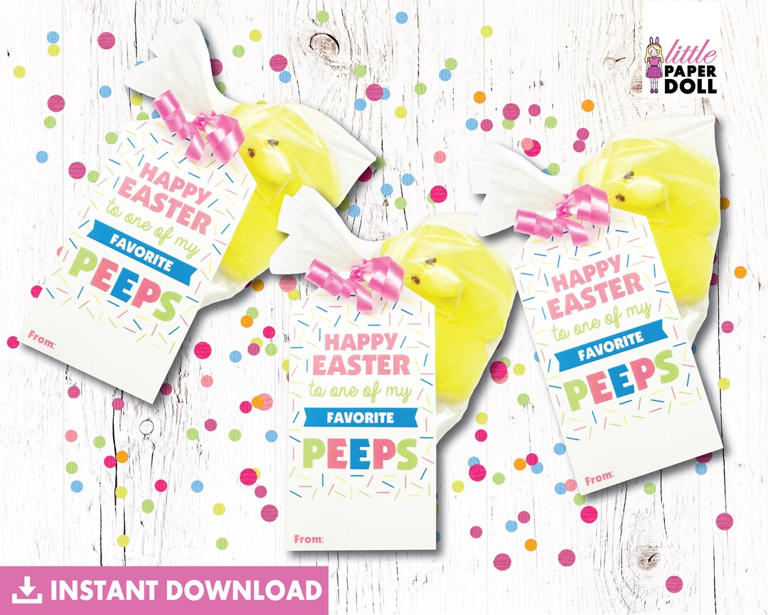 Happy Easter to One of My Favorite PEEPS! INSTANT DOWNLOAD Printable ...