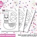 Llama Paper Doll INSTANT DOWNLOAD, Printable Alpaca Coloring Page ...