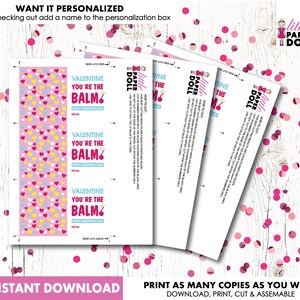 Valentine You're the BALM! Happy Valentine's Day Instant Download ...