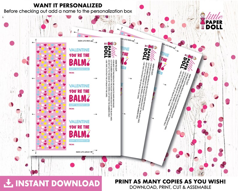 Valentine You're the BALM Happy Valentine's Day Instant Download ...