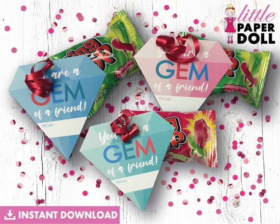 You Are a GEM of a Friend INSTANT DOWNLOAD Printable | Etsy