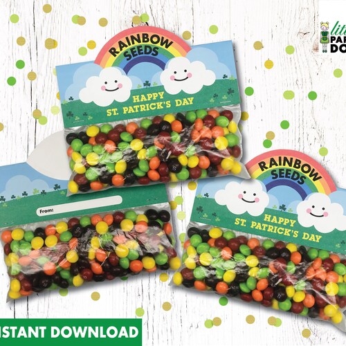 St. Patrick's Day Printable Tag Gift From Teacher - Etsy