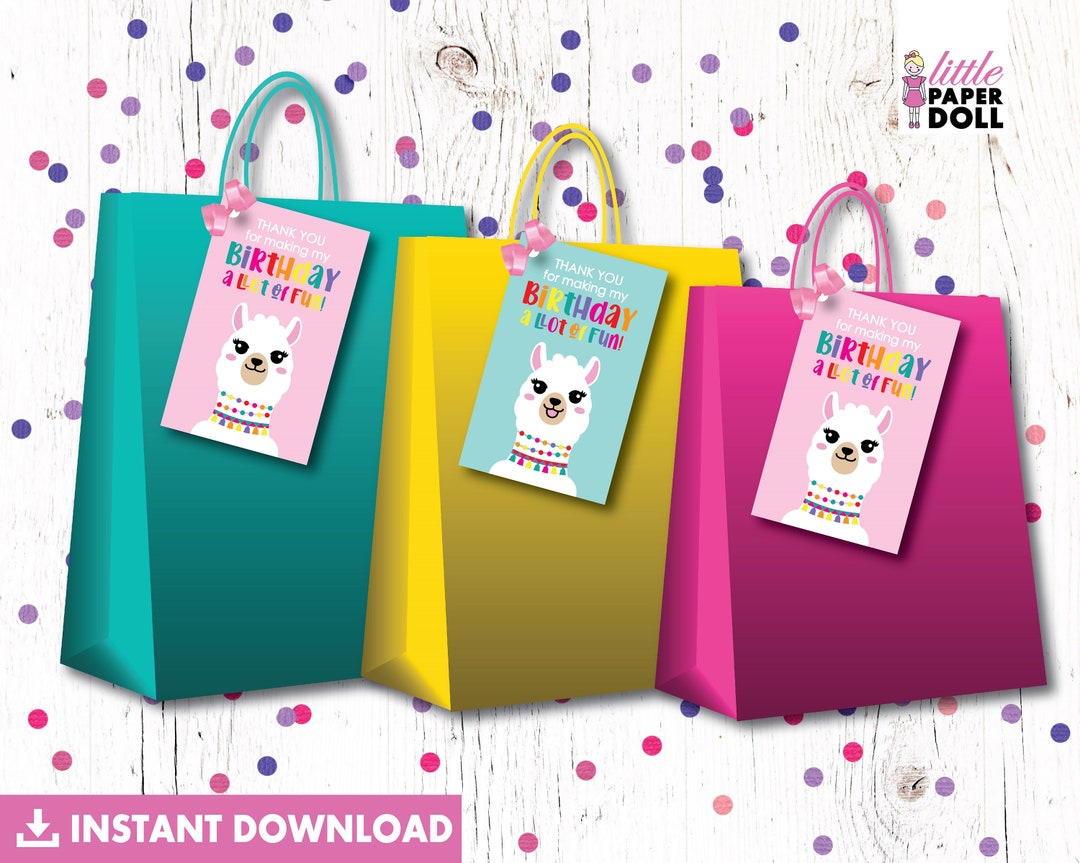 Thank You for Making My Birthday a Llot of Fun! INSTANT DOWNLOAD Thank ...