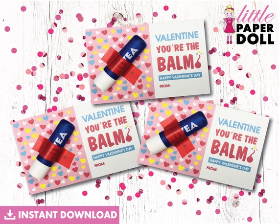 Valentine You're the BALM Happy Valentine's Day | Etsy