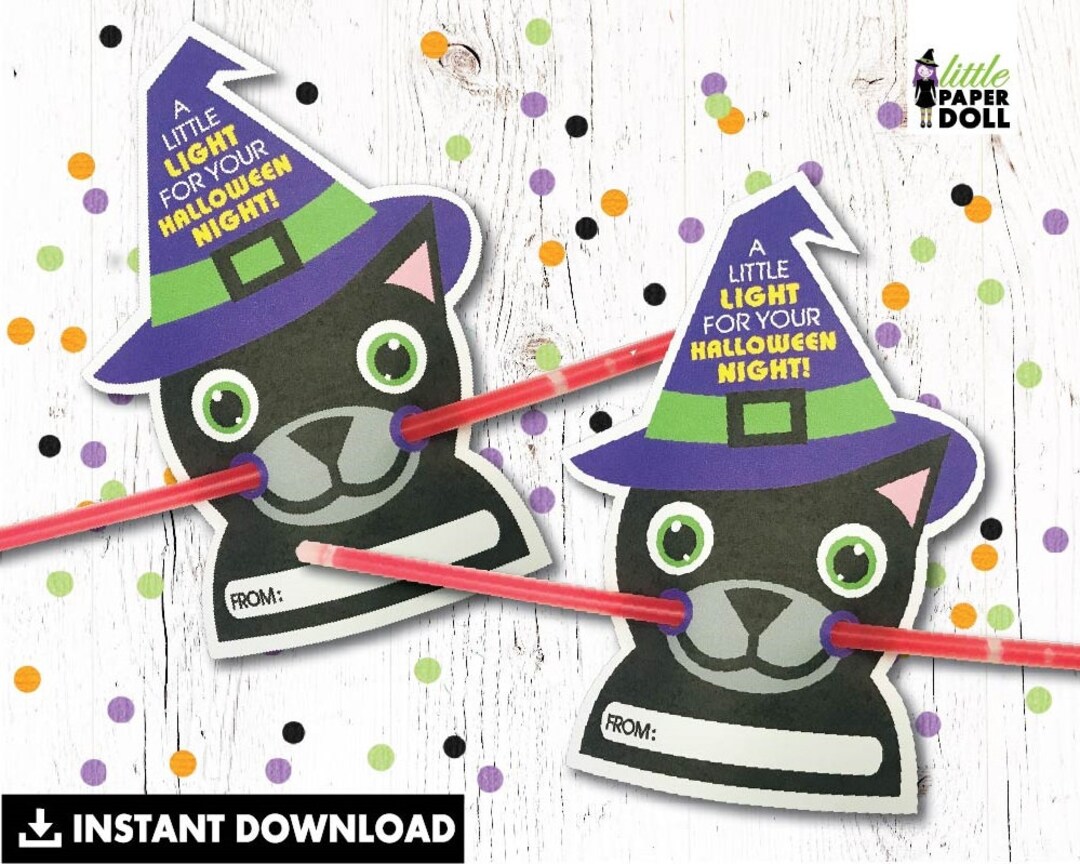 A Little Light for Your Halloween Night! INSTANT DOWNLOAD Printable ...